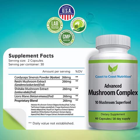 Advanced Mushroom Complex for cognitive health
