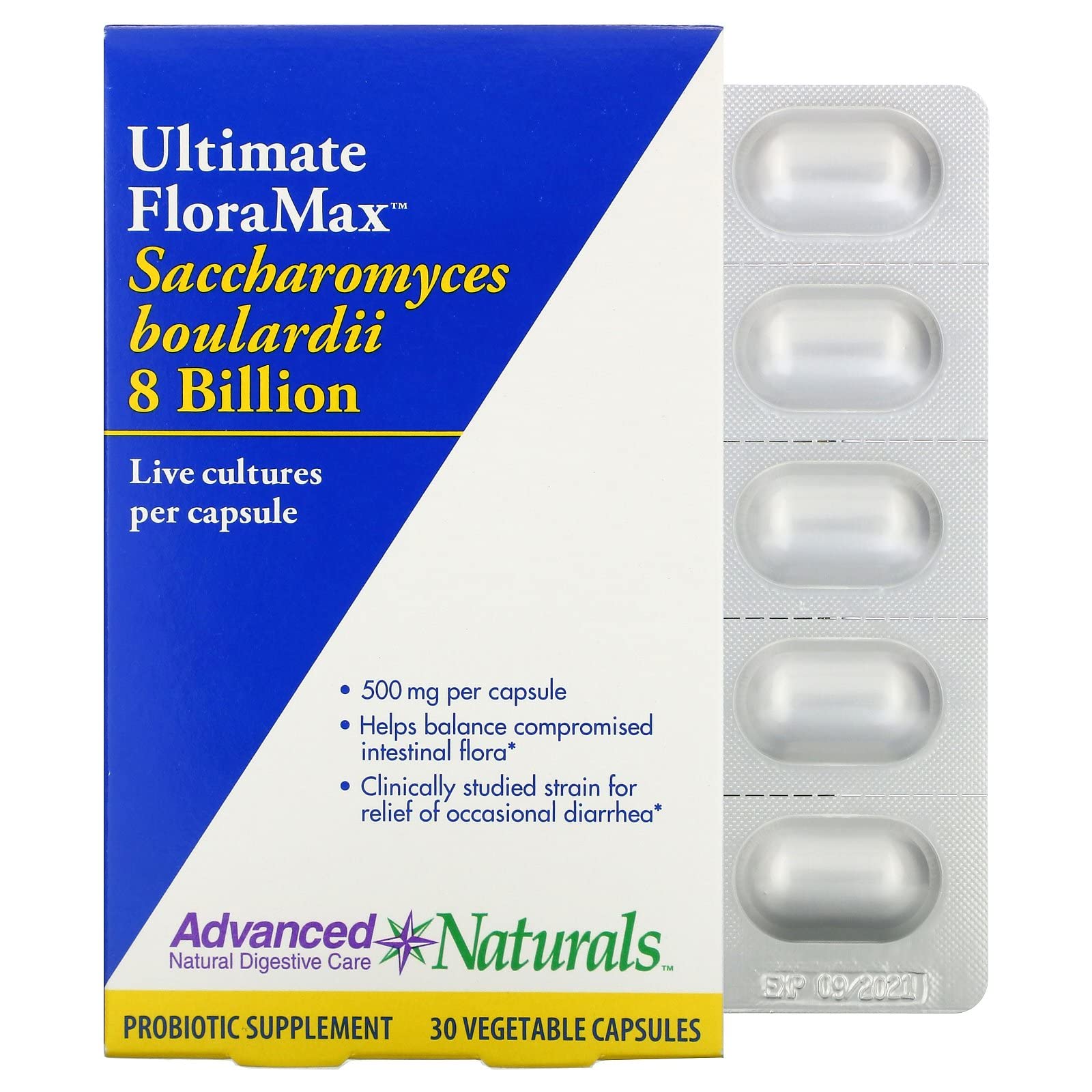 Advanced Naturals Ultimate Floramax probiotics for gut health