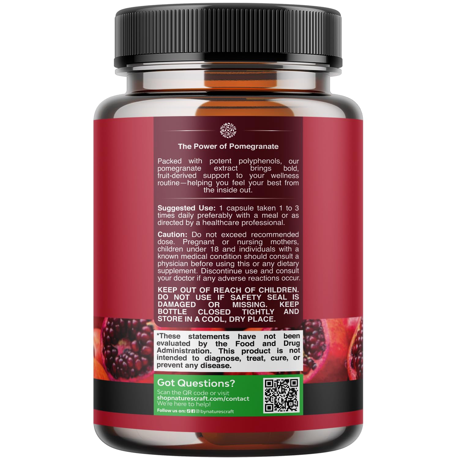 advanced pomegranate capsules for nutritional balance