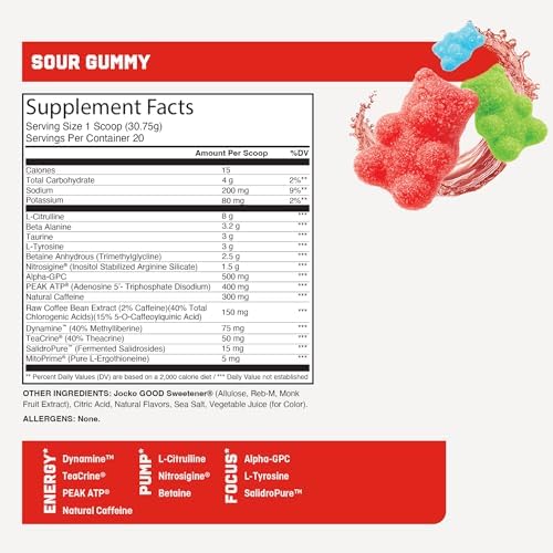 Advanced pre workout energy boost