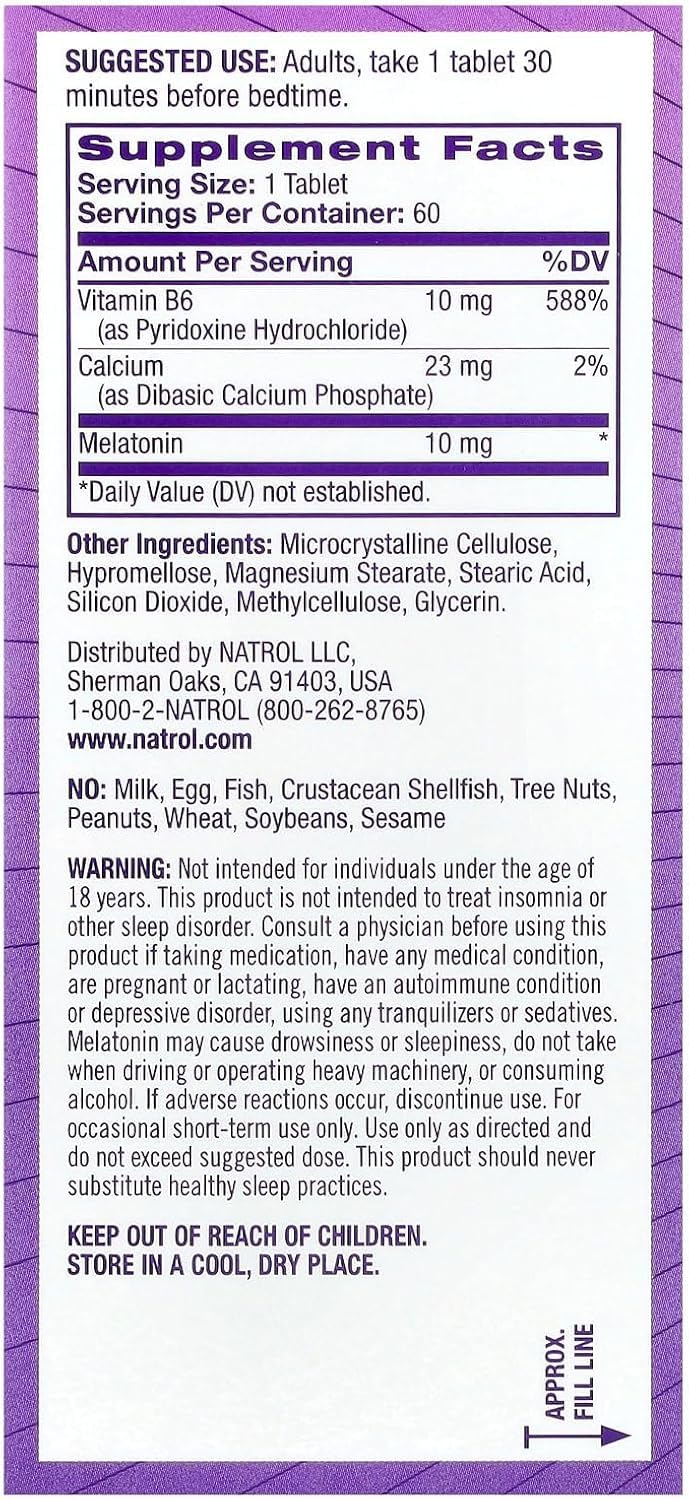 advanced sleep melatonin tablets