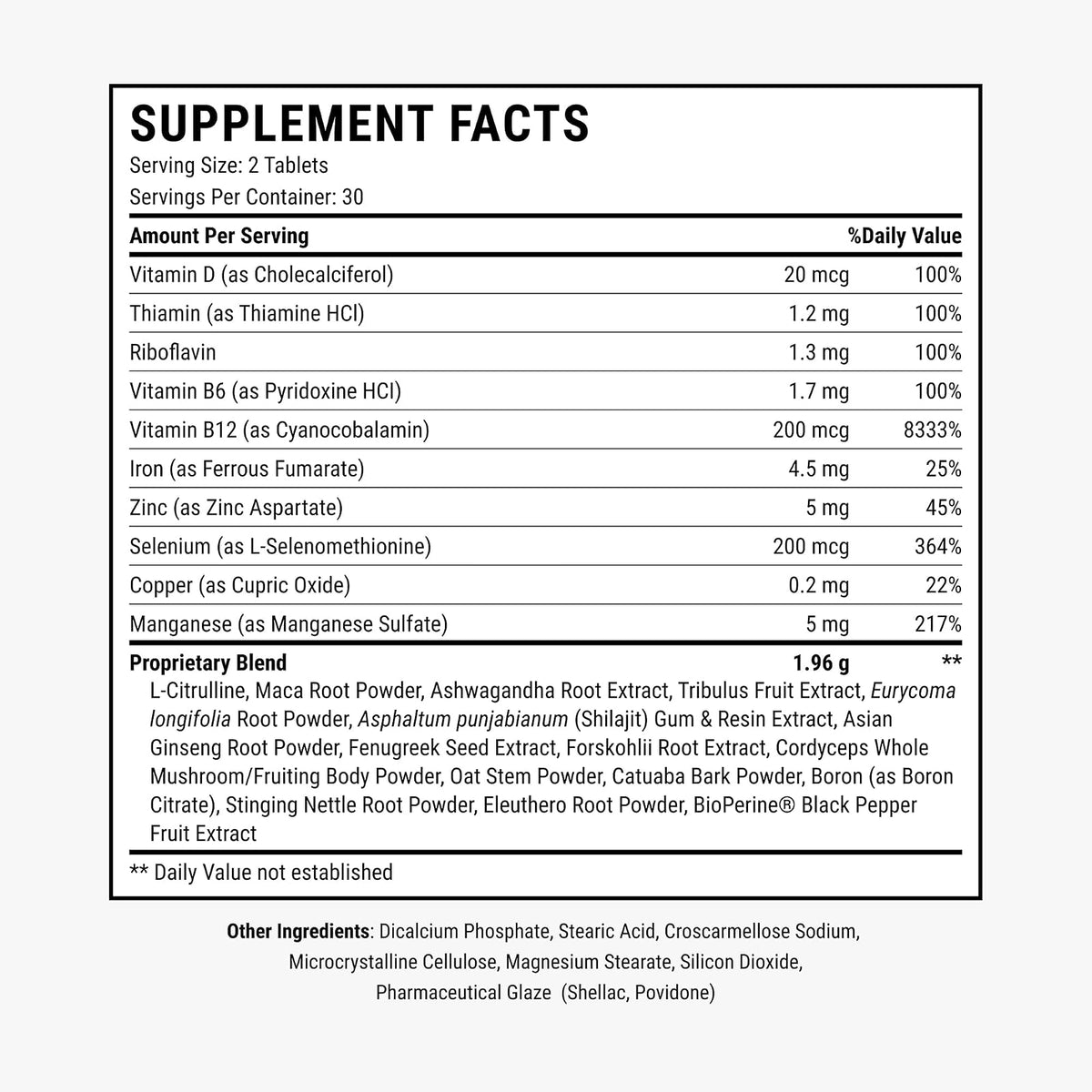 advanced testosterone support for men