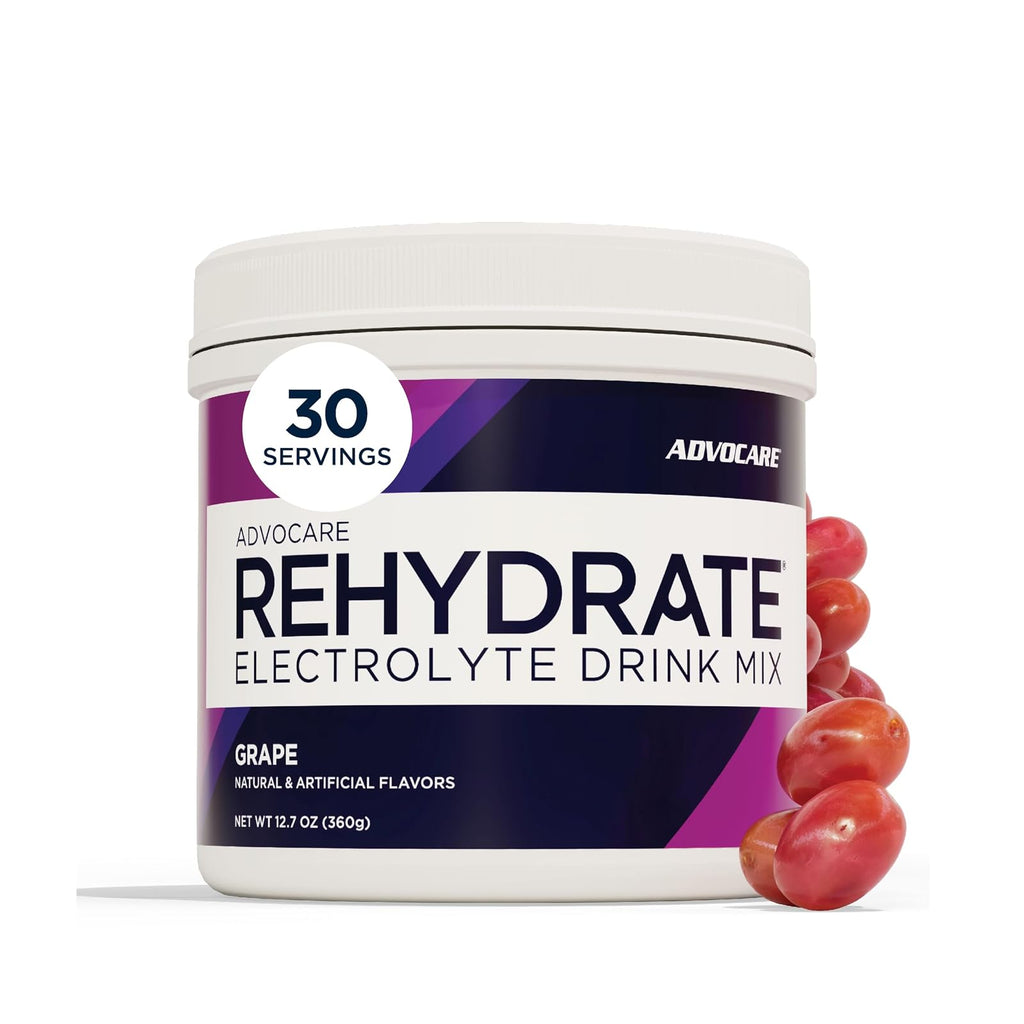 AdvoCare Rehydrate grape electrolyte mix