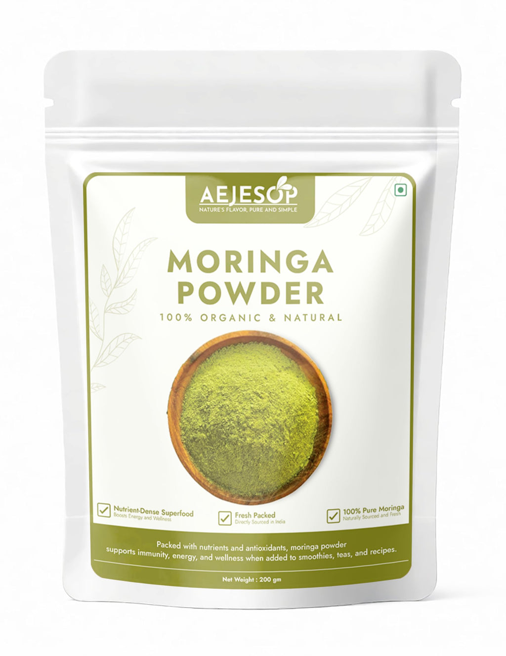 AEJESOP Moringa powder for smoothies