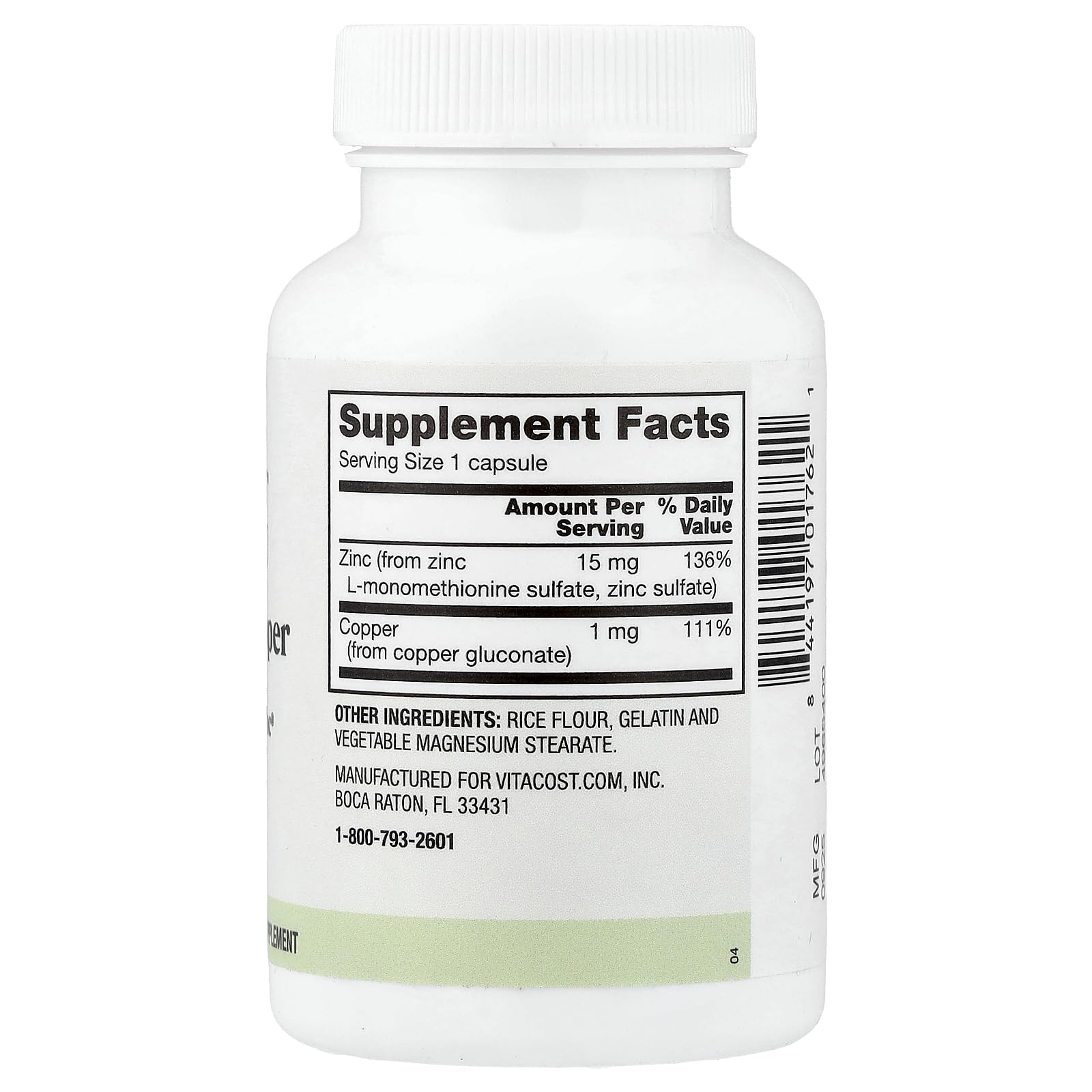 Affordable zinc vitamins in Canada