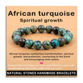 African turquoise stretch bracelet