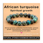 African turquoise stretch bracelet