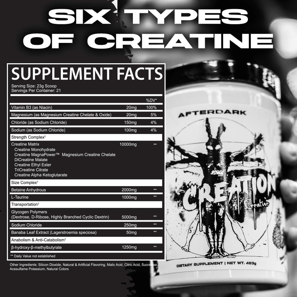 AFTERDARK creatine for strength training