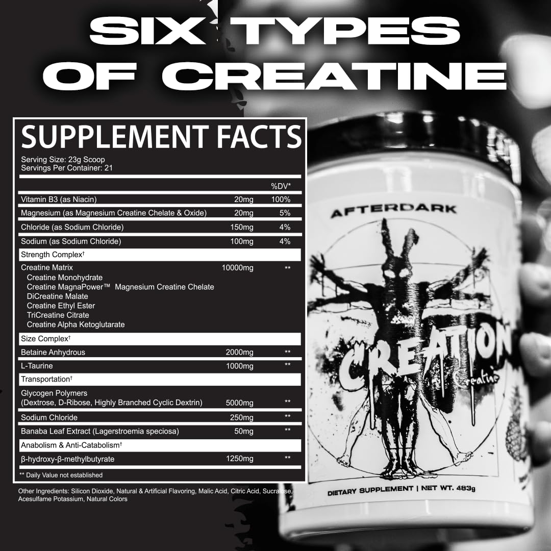 AFTERDARK creatine for strength training