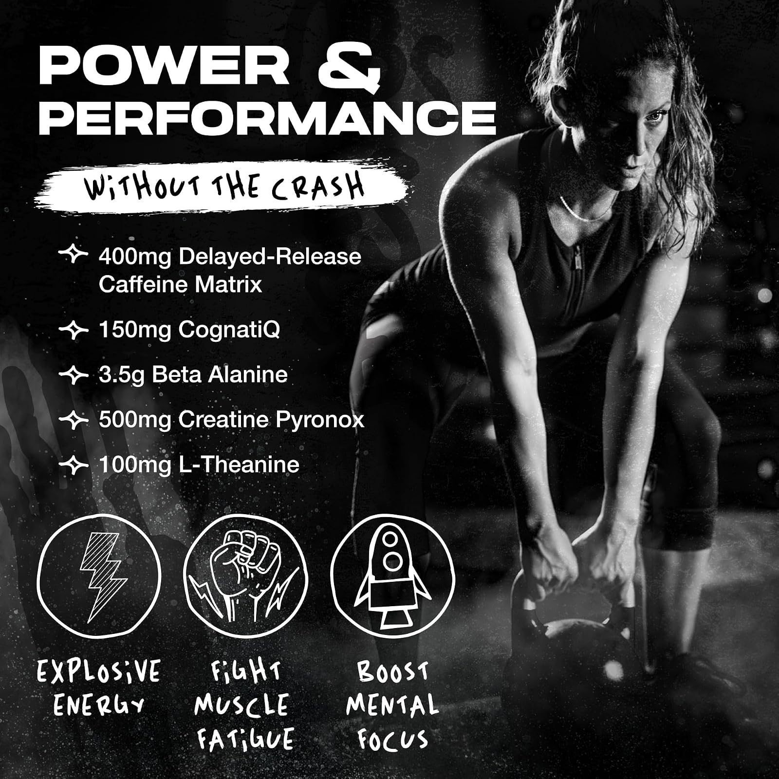 AFTERDARK Inhuman pre-workout for intense workouts