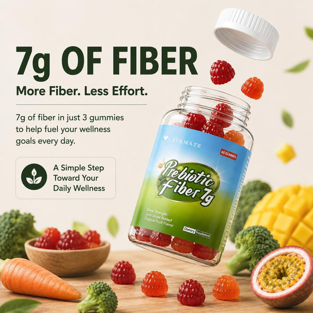 AFXMate gummies with psyllium husk benefits