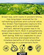 Agami herbal green tea capsules