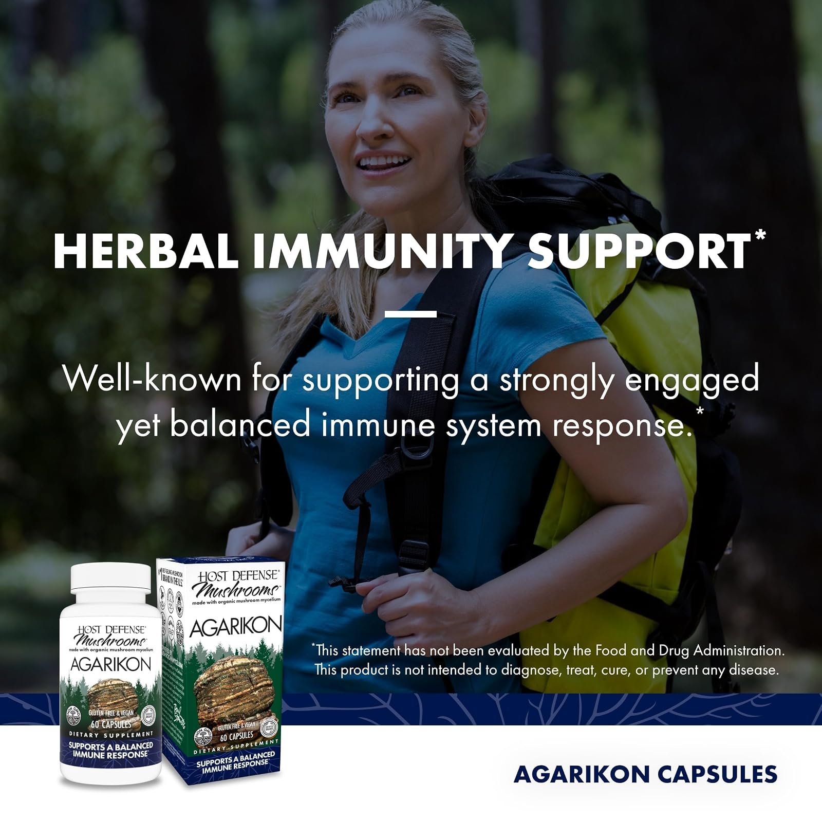 Agarikon capsules for stress relief