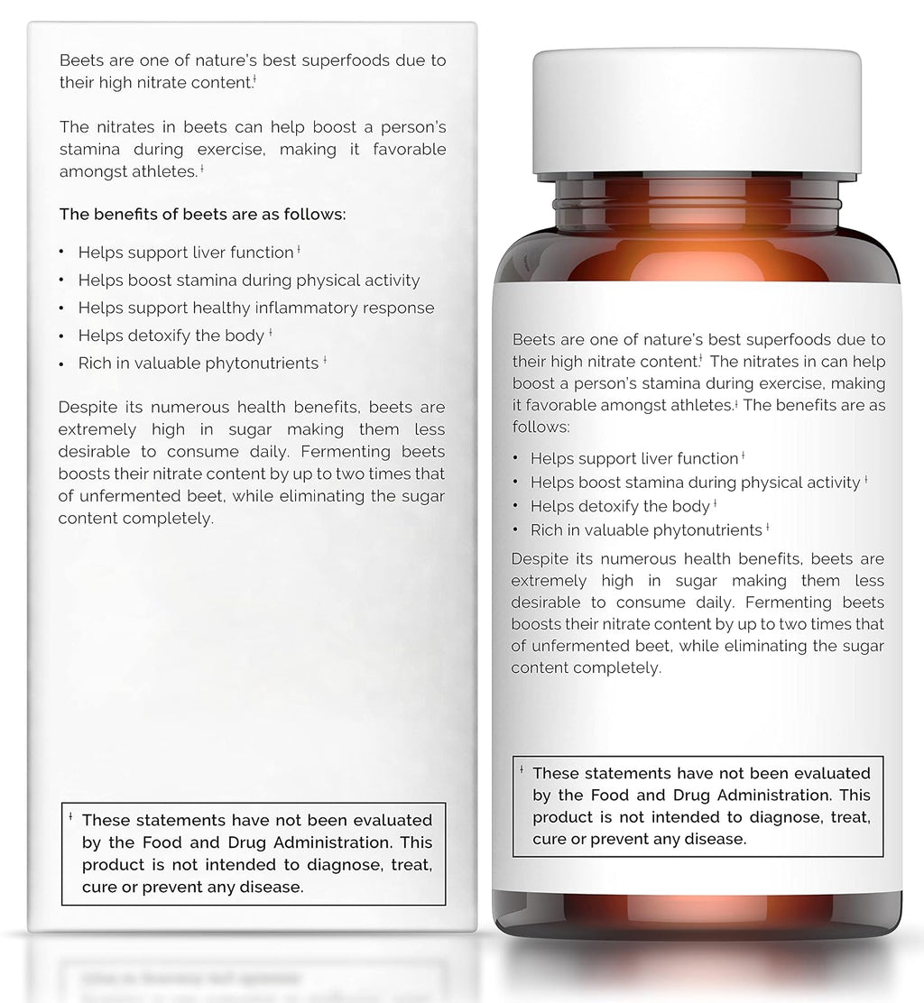 Aged beet root supplements for fitness