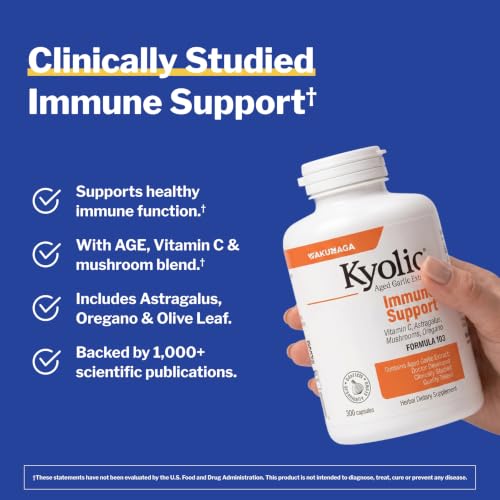 Aged garlic capsules for immunity
