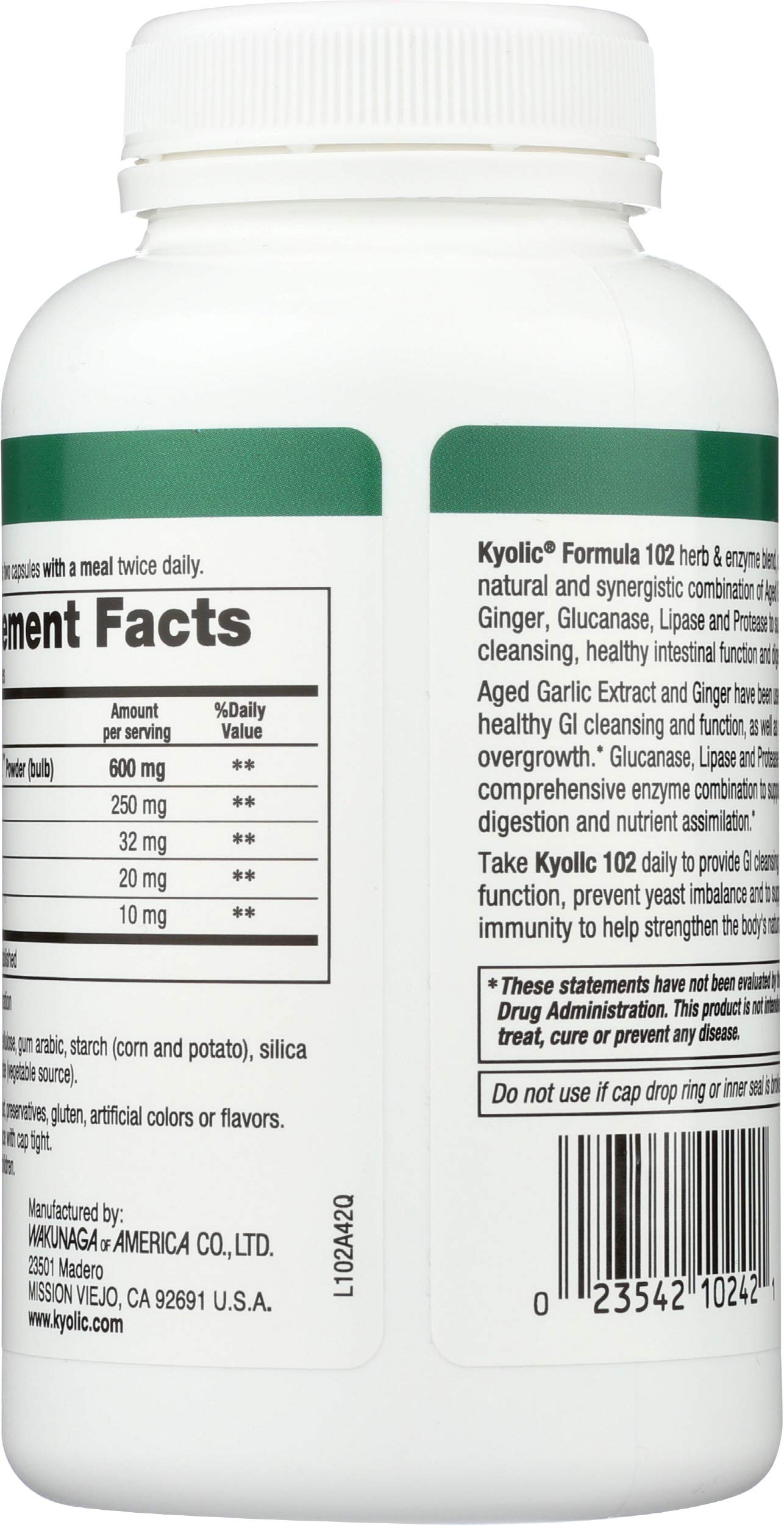 Aged Garlic Extract for cleansing