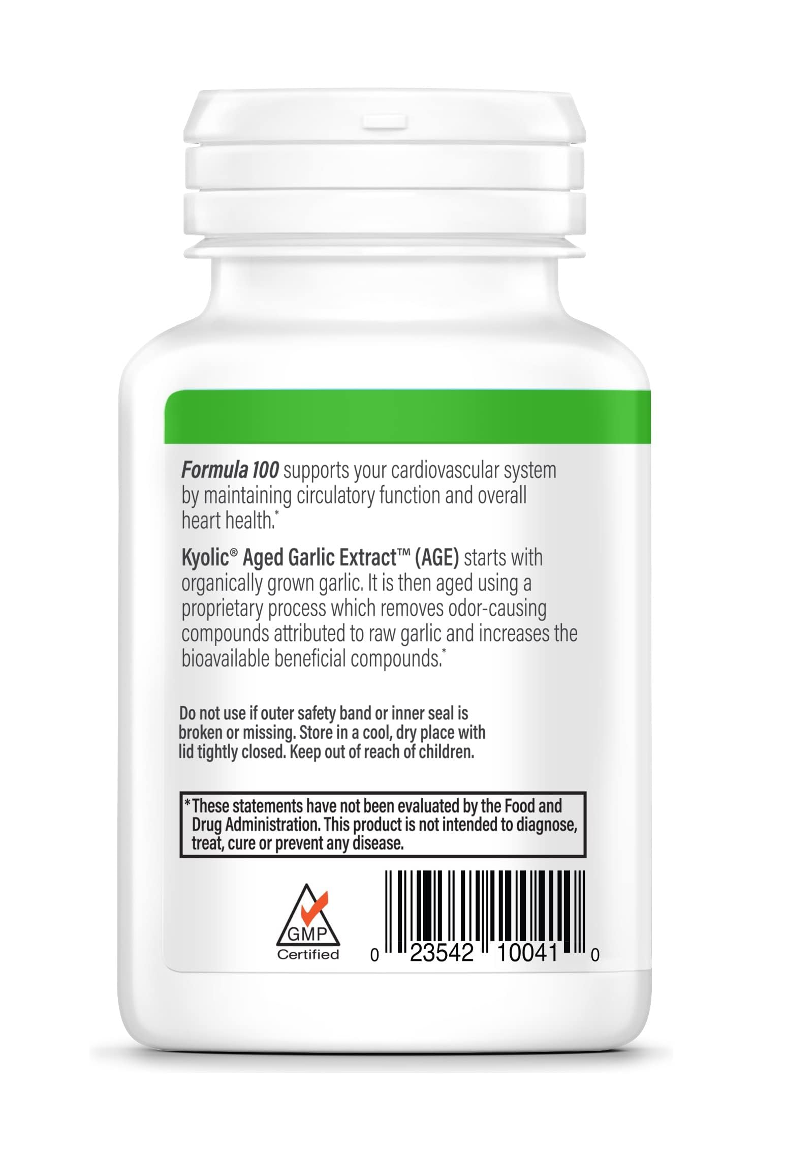 Aged garlic extract for improved blood flow
