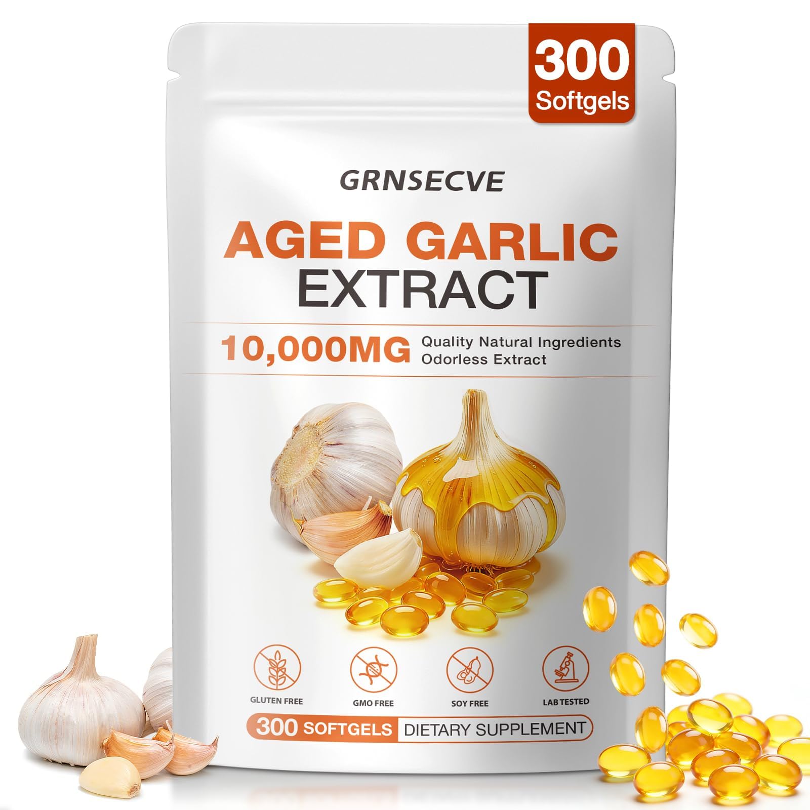 Aged garlic extract softgels 10000 mg