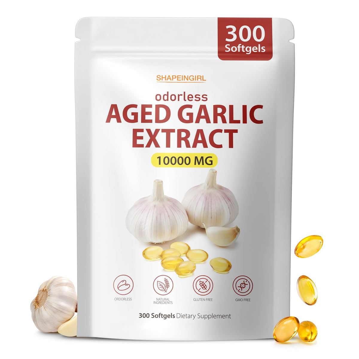 Aged garlic extract softgels 10000 mg