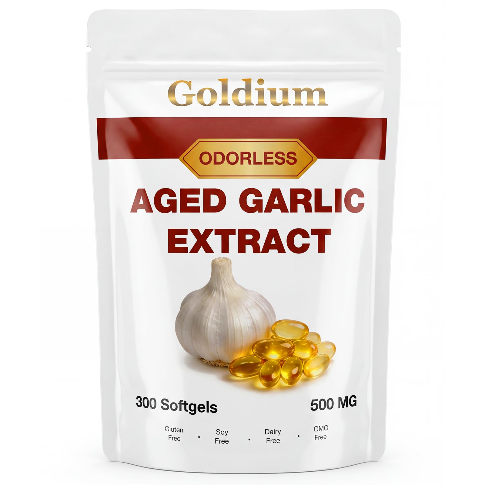Aged garlic extract softgels 500 mg