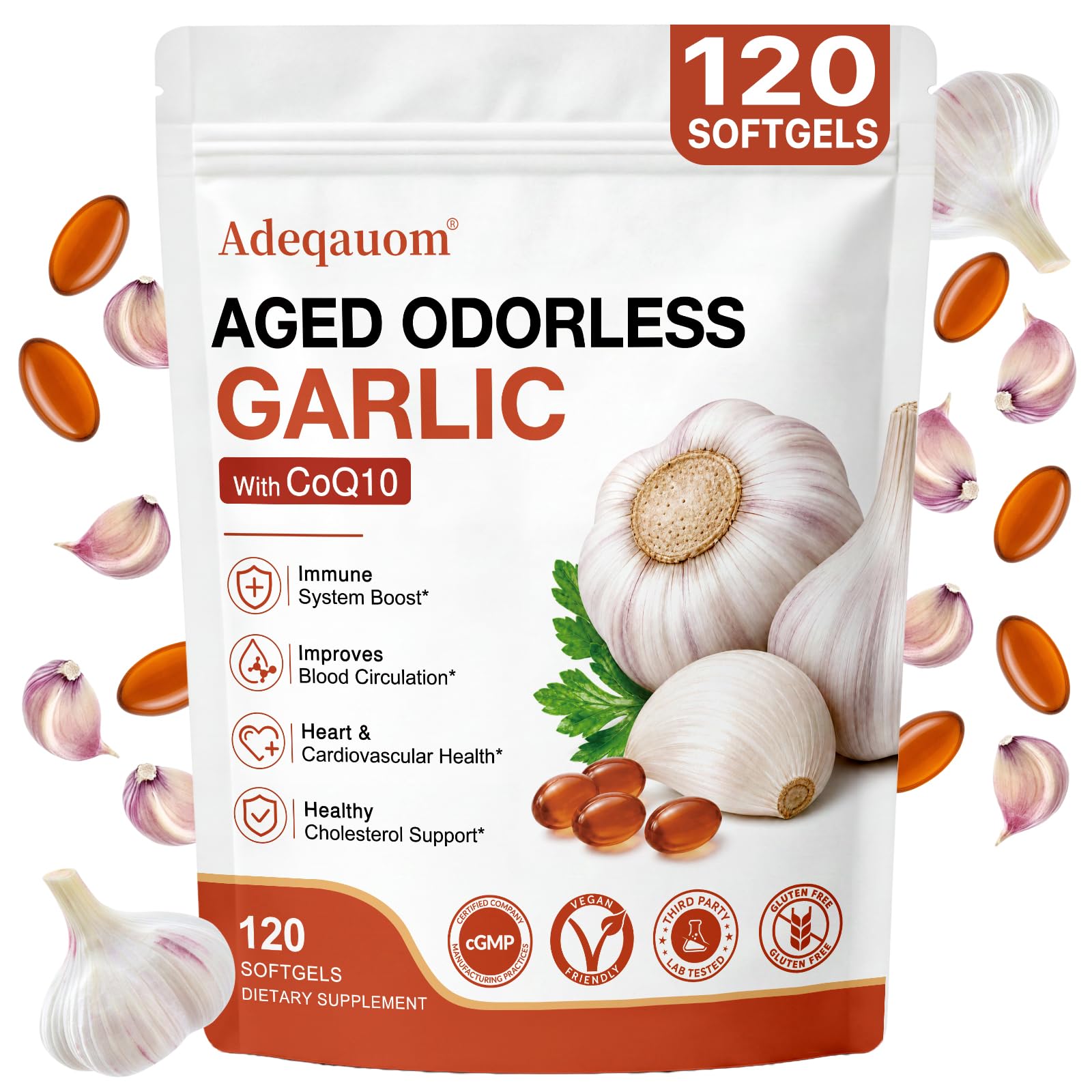 Aged garlic extract softgels for health