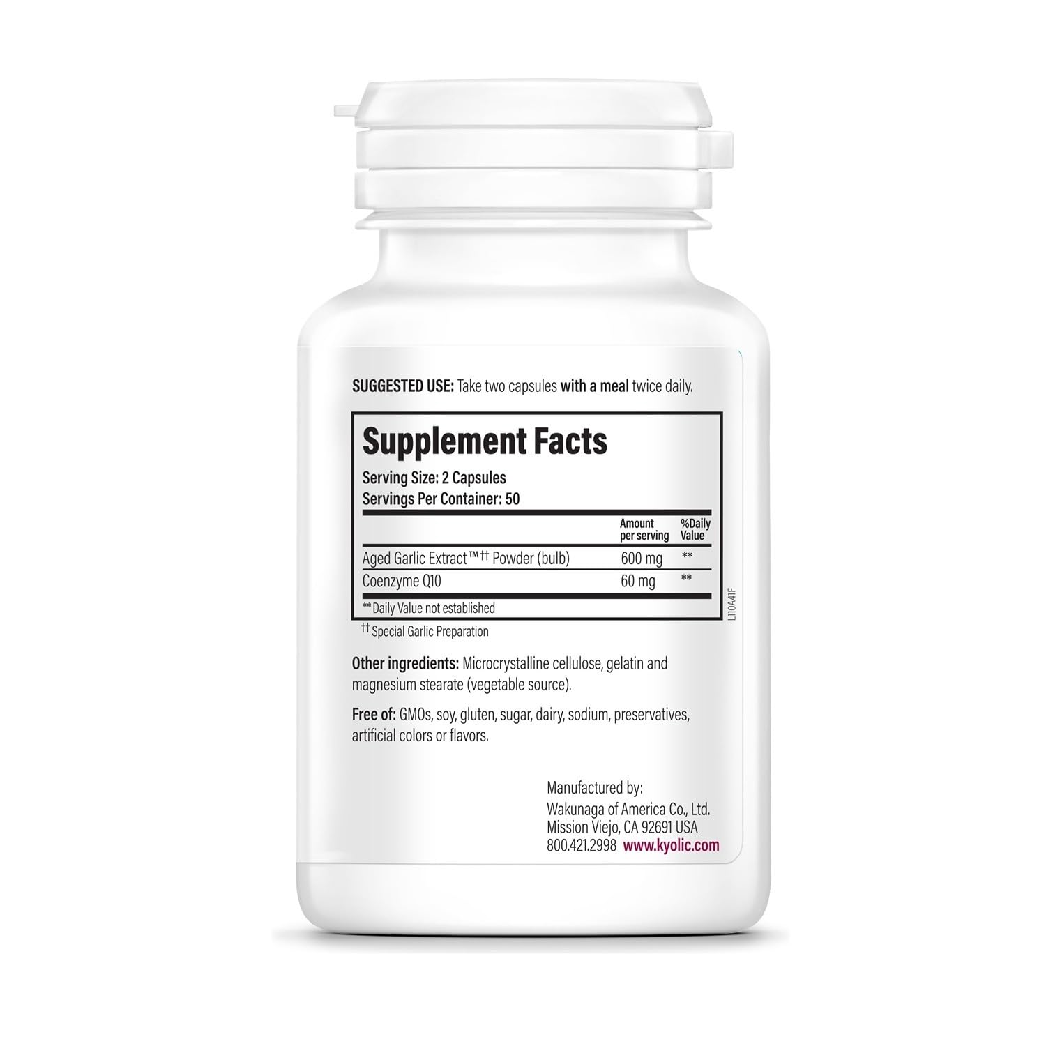 Aged garlic extract with CoQ10