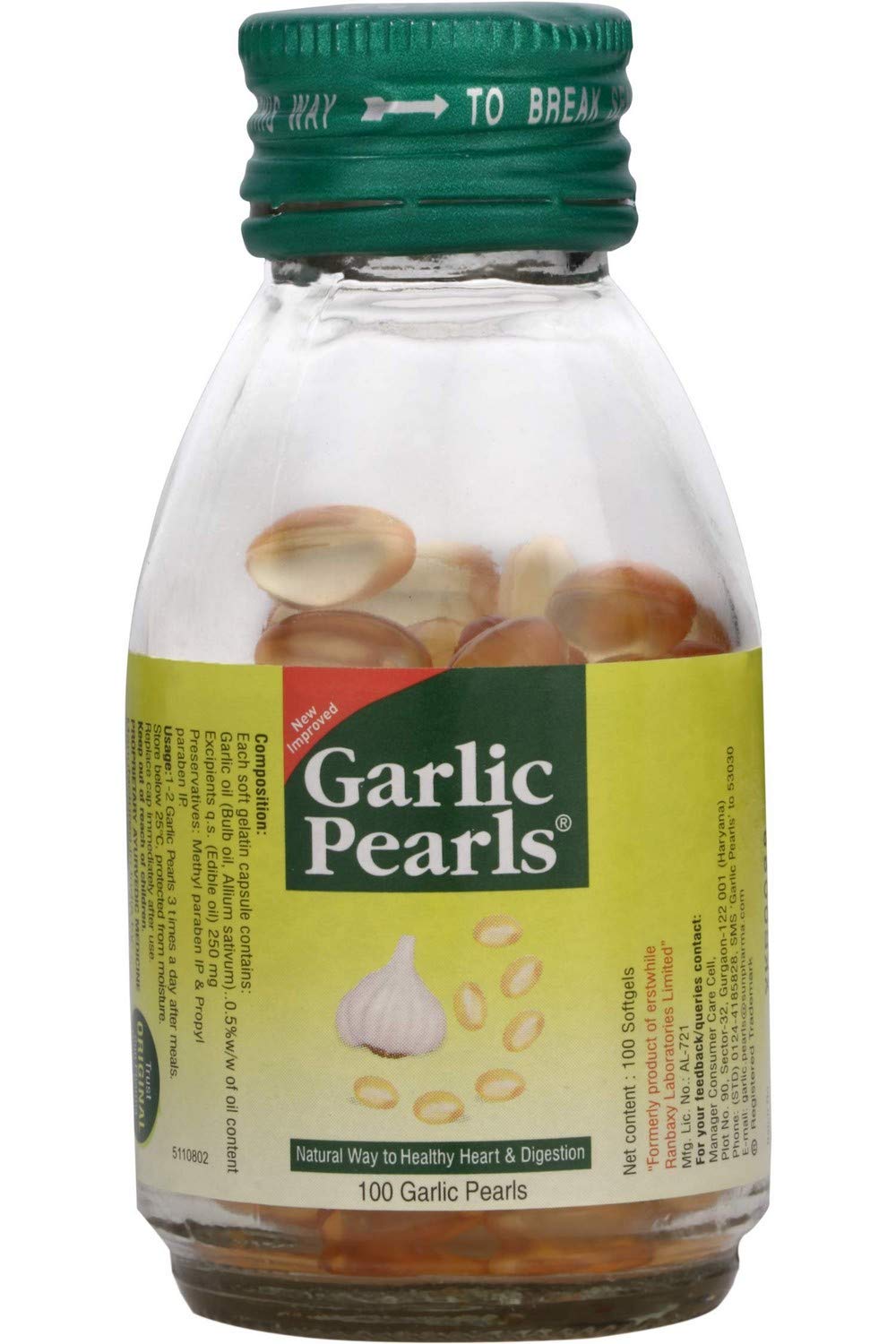 aged garlic pearls for enhanced taste