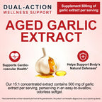 Aged garlic supplement for heart health