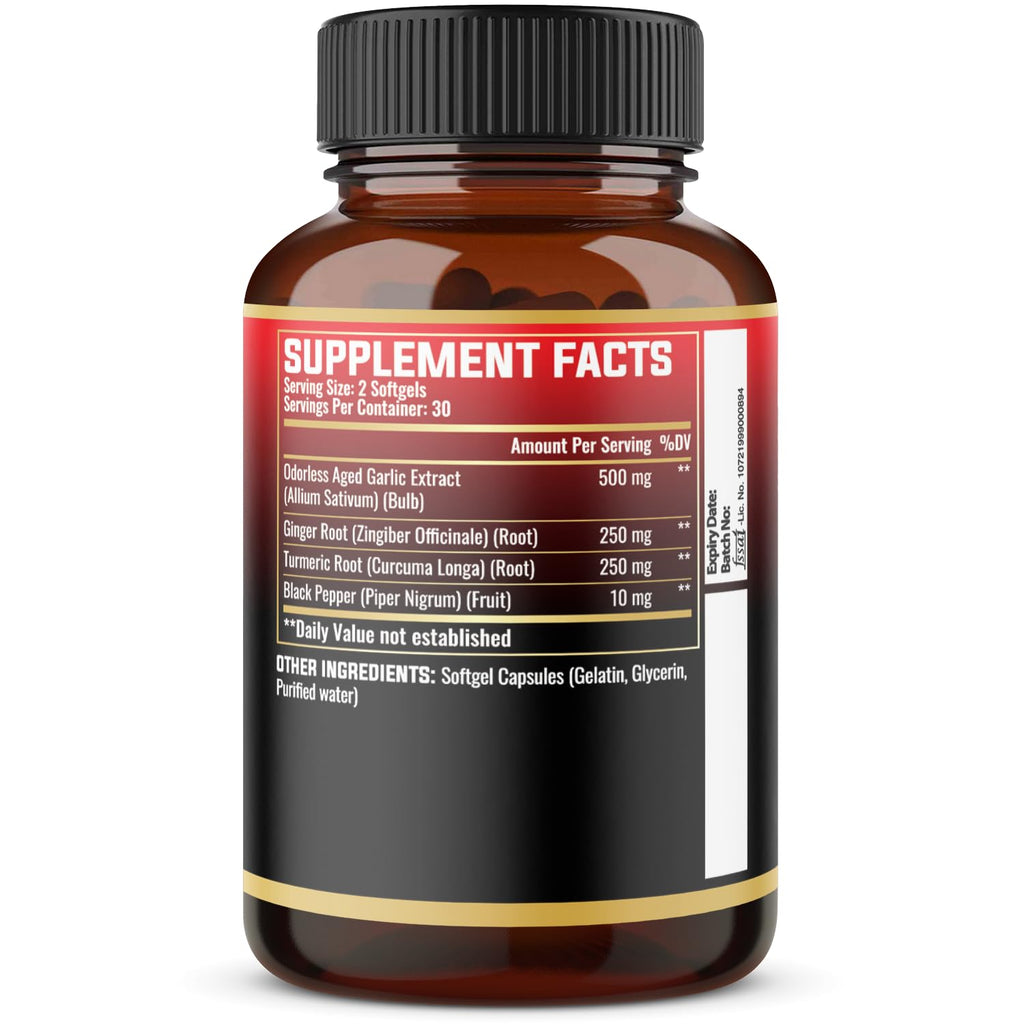 Aged garlic supplement for overall wellness