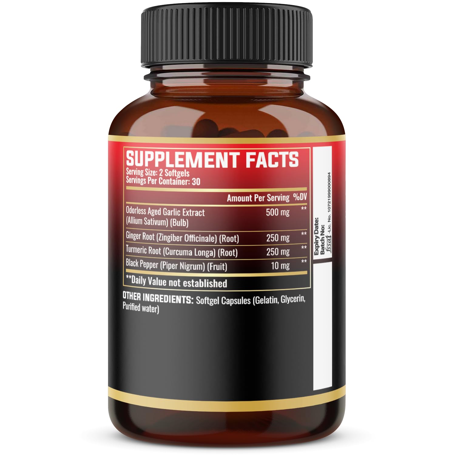 Aged garlic supplement for overall wellness