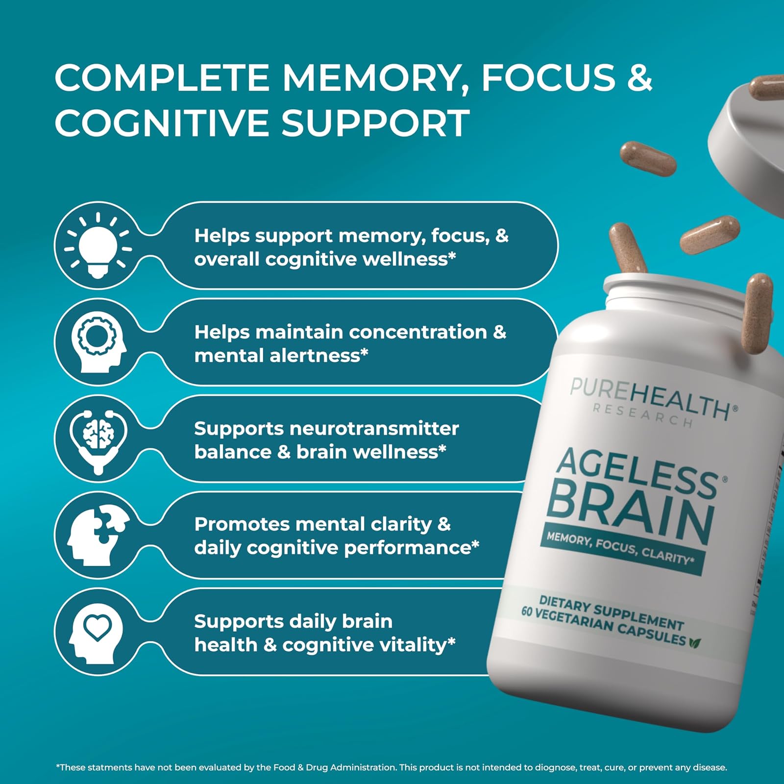 Ageless Brain multivitamin for men