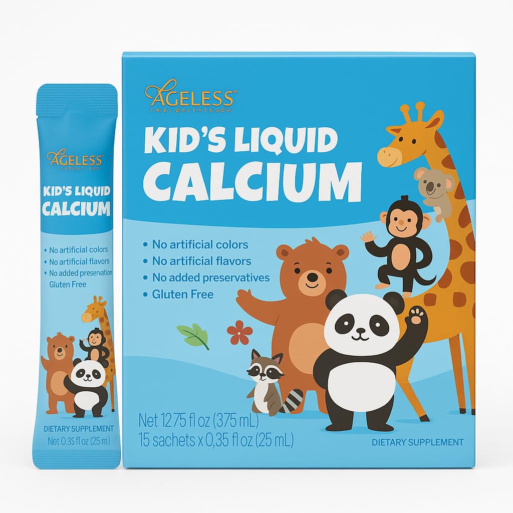 Ageless Kids calcium supplement for growth