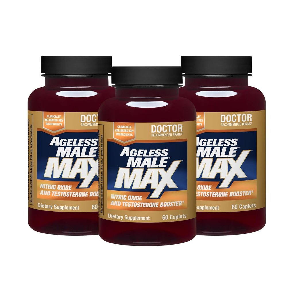 Ageless Male Max testosterone booster capsules