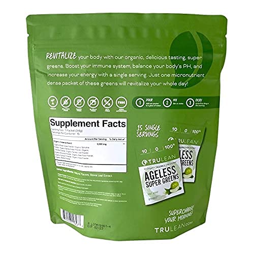 Ageless Super Greens powder for energy