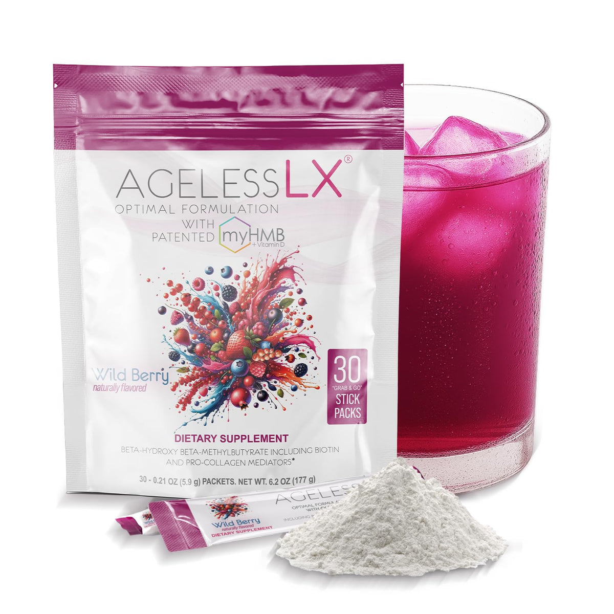 AgelessLX collagen powder supplement