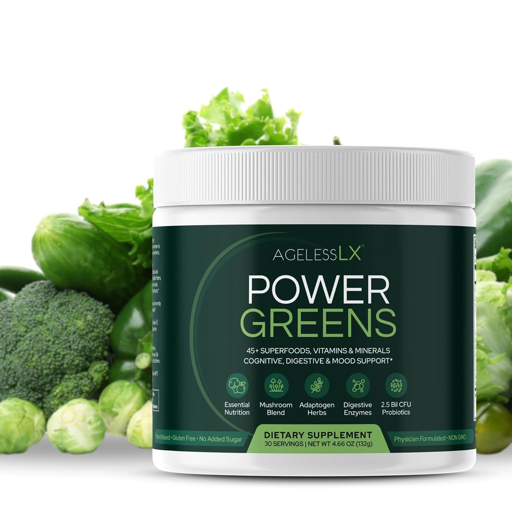 AgelessLX Power Greens multivitamins for women