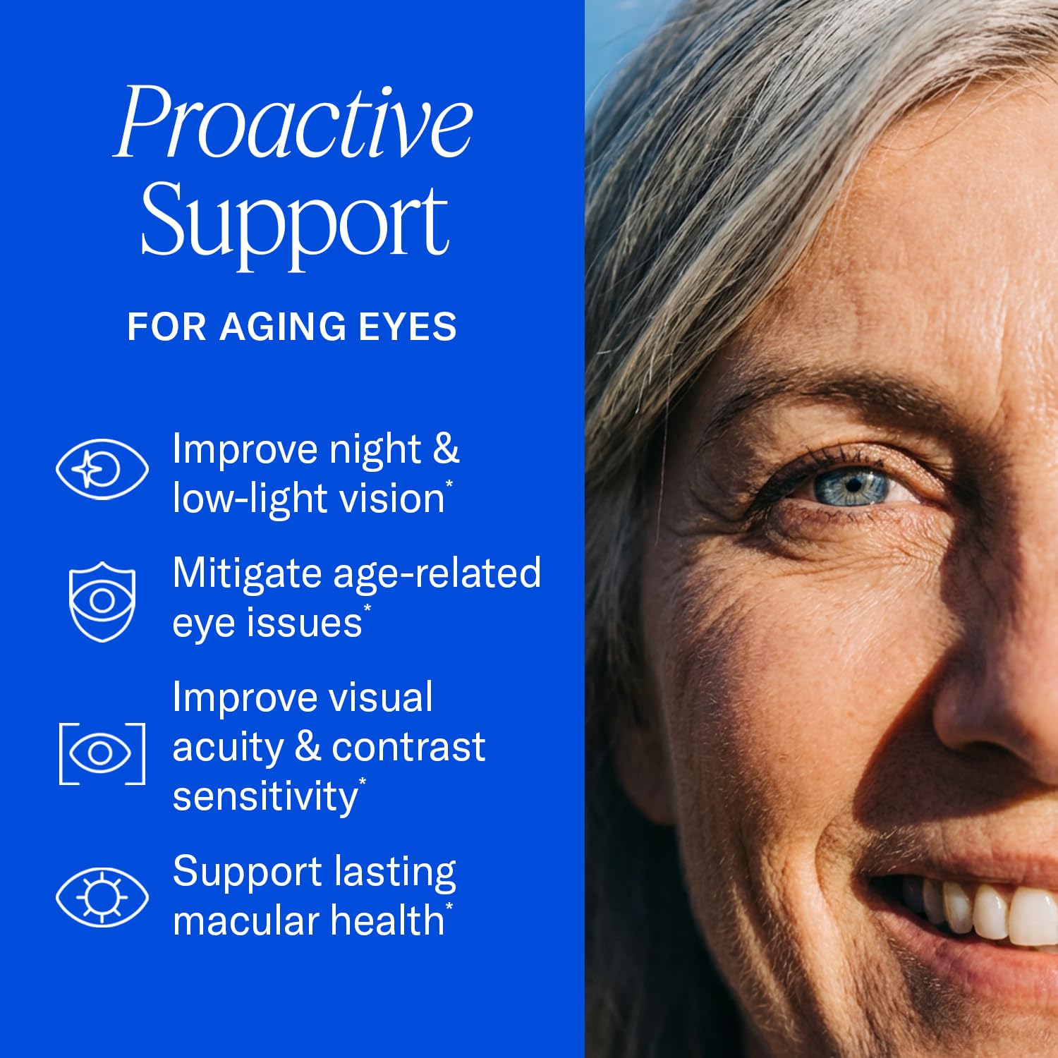 Aging eye health vitamin A supplement