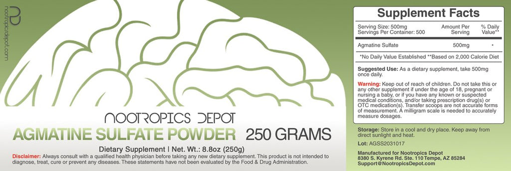 Agmatine sulfate nitric oxide booster