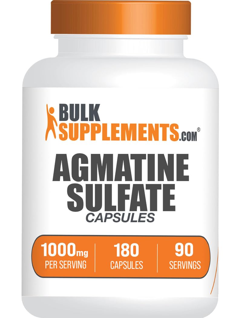 Agmatine sulfate pre-workout capsules