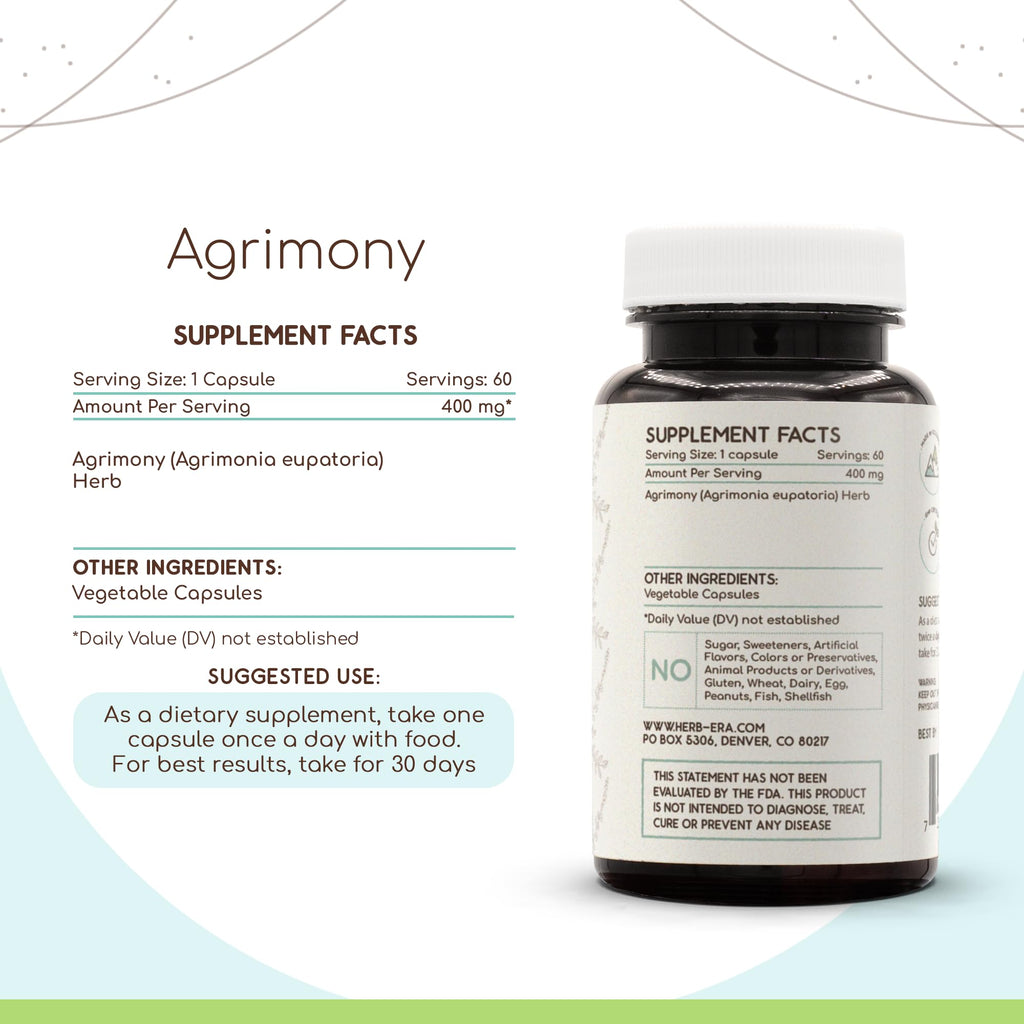 agrimony capsules for immune support