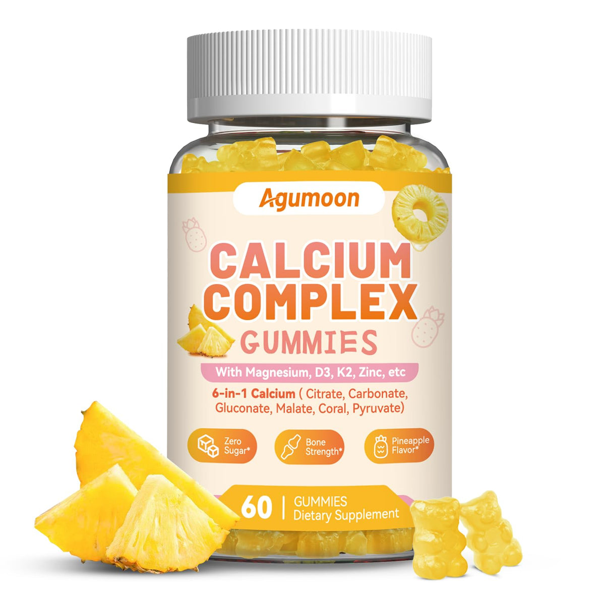 Agumoon calcium gummies for strong bones
