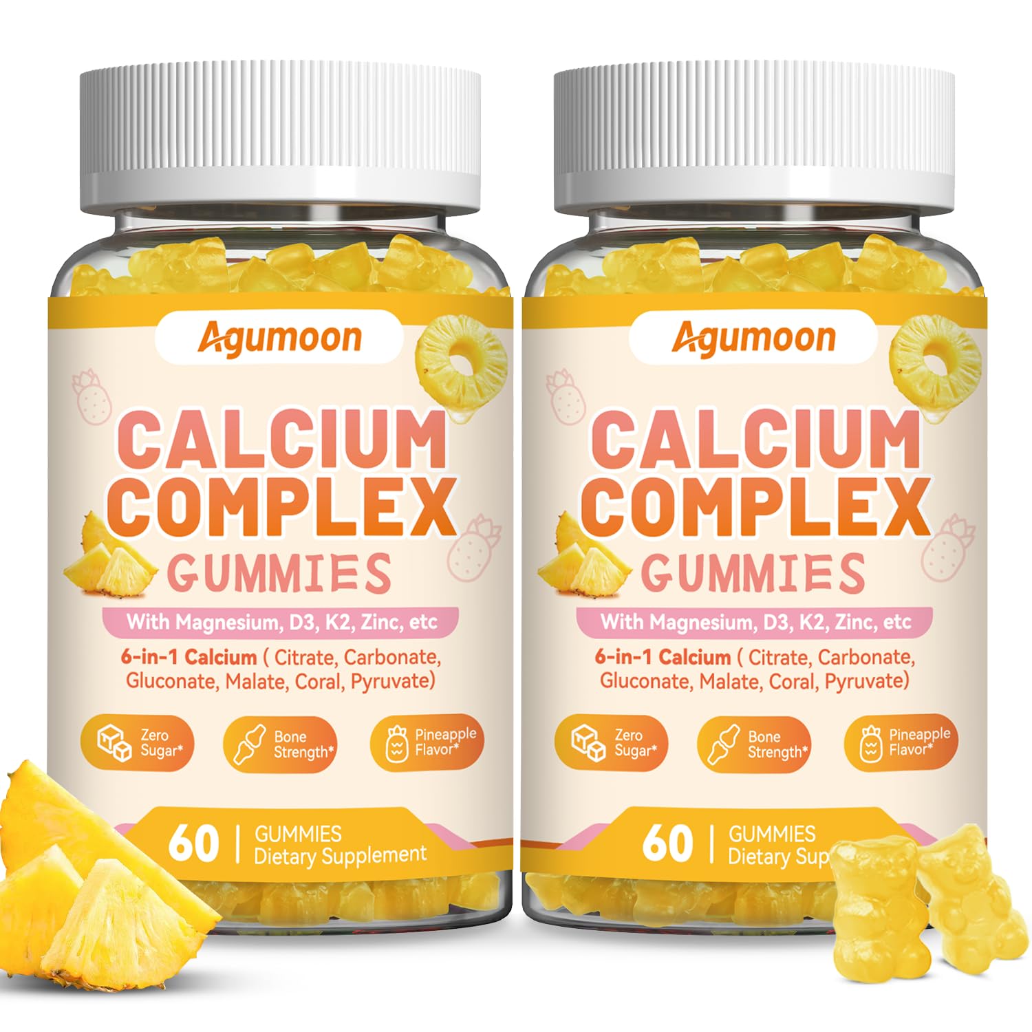 Agumoon liposomal calcium gummies for strong bones