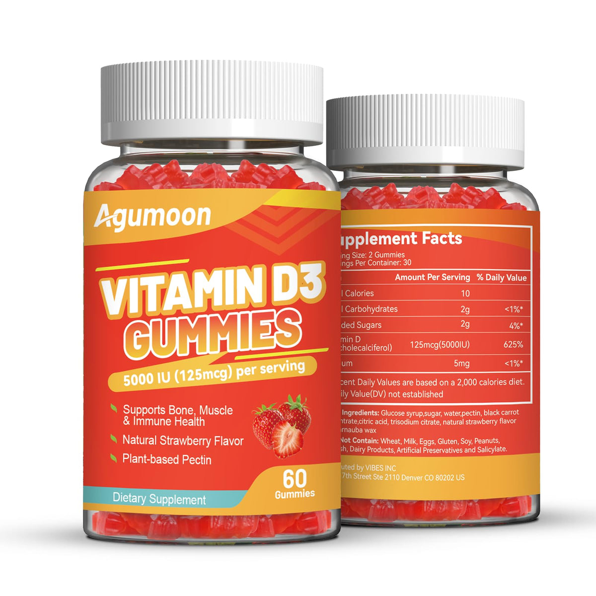 Agumoon Vitamin D3 gummies for immunity