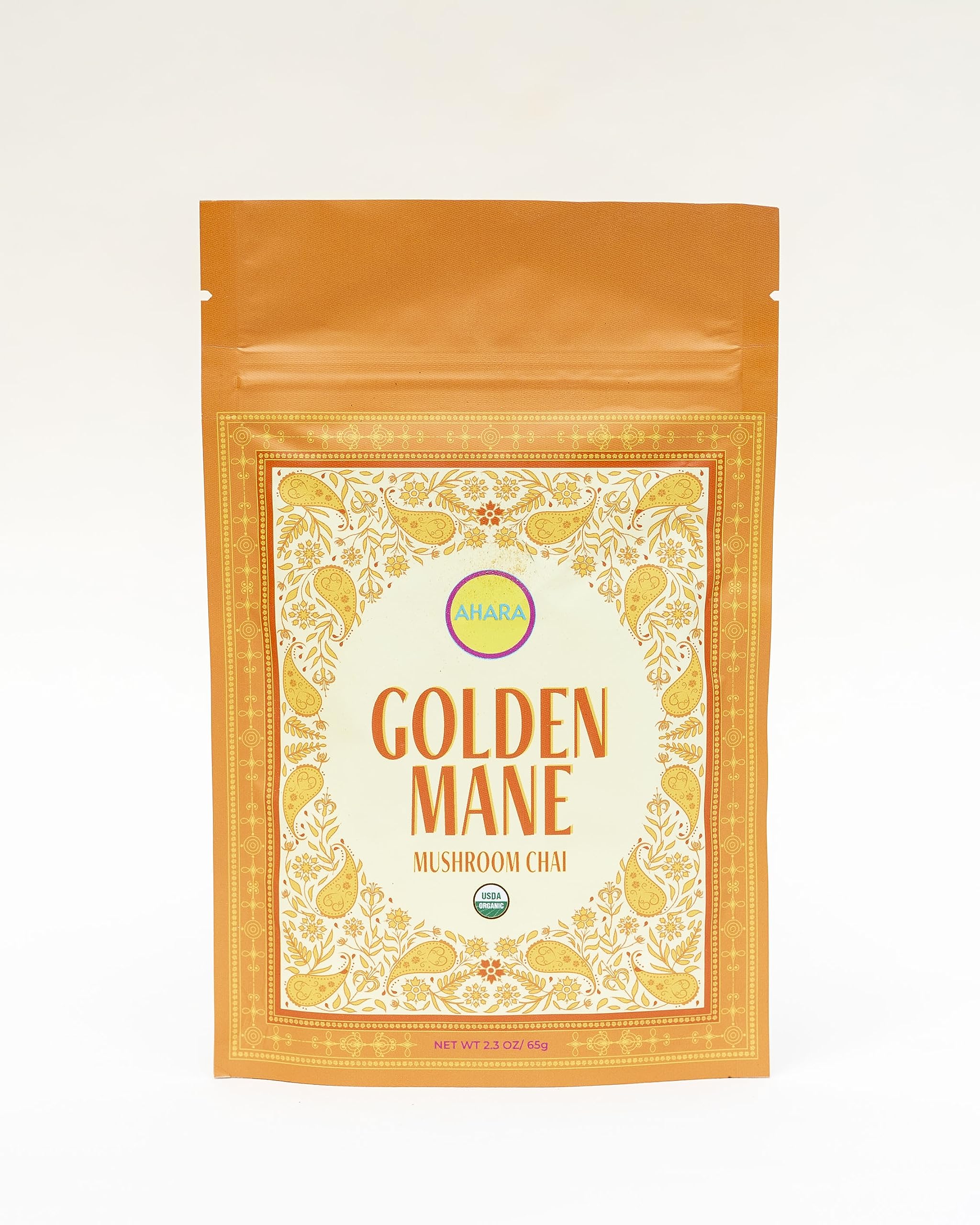Ahara Golden Mane mushroom chai blend