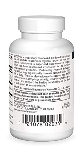 AHCC 500 mg capsules for daily health