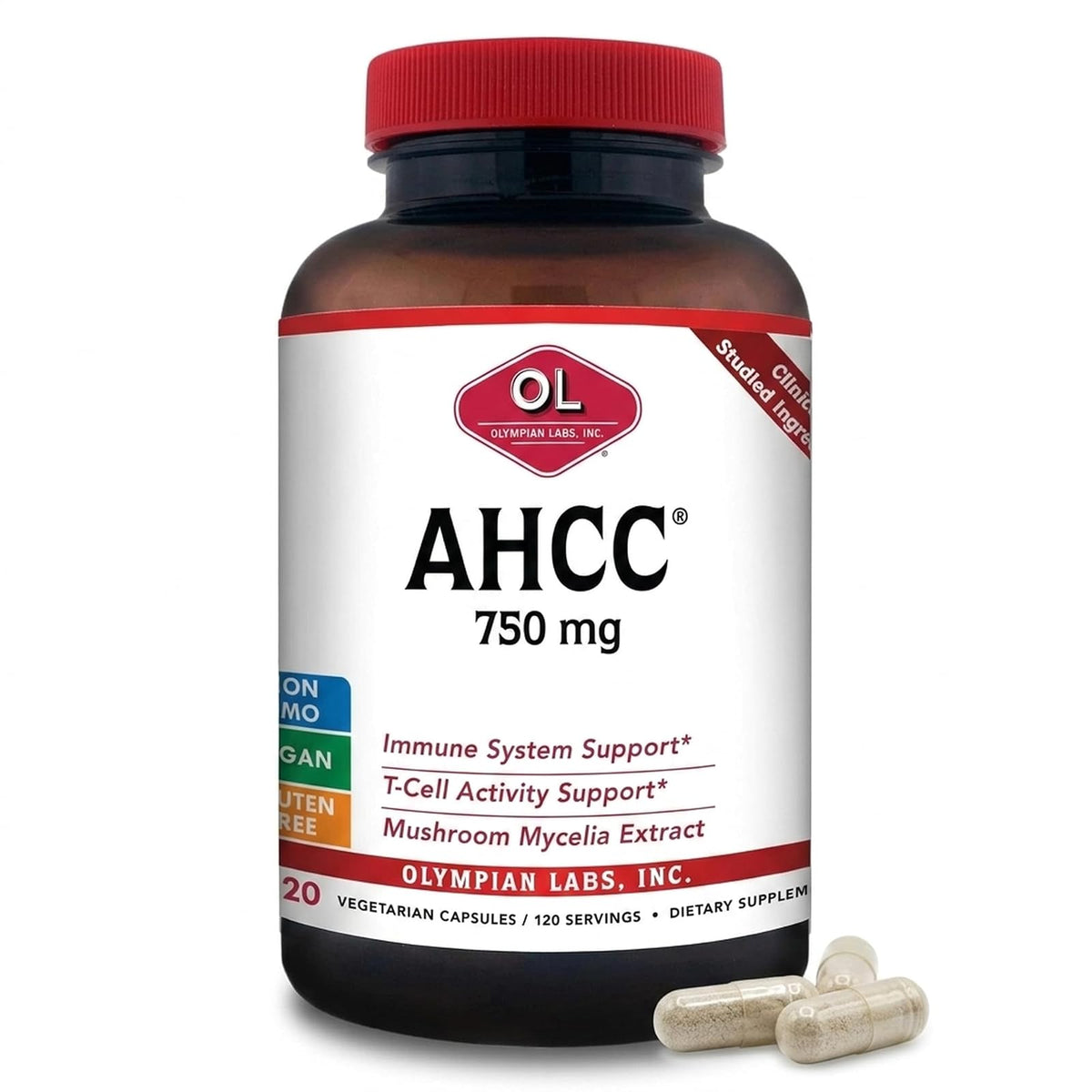 AHCC 750 mg health supplement
