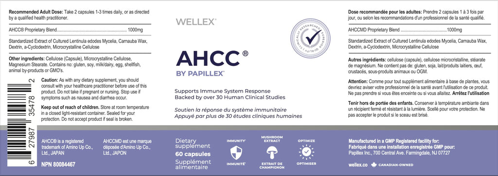 AHCC capsules for vitality support