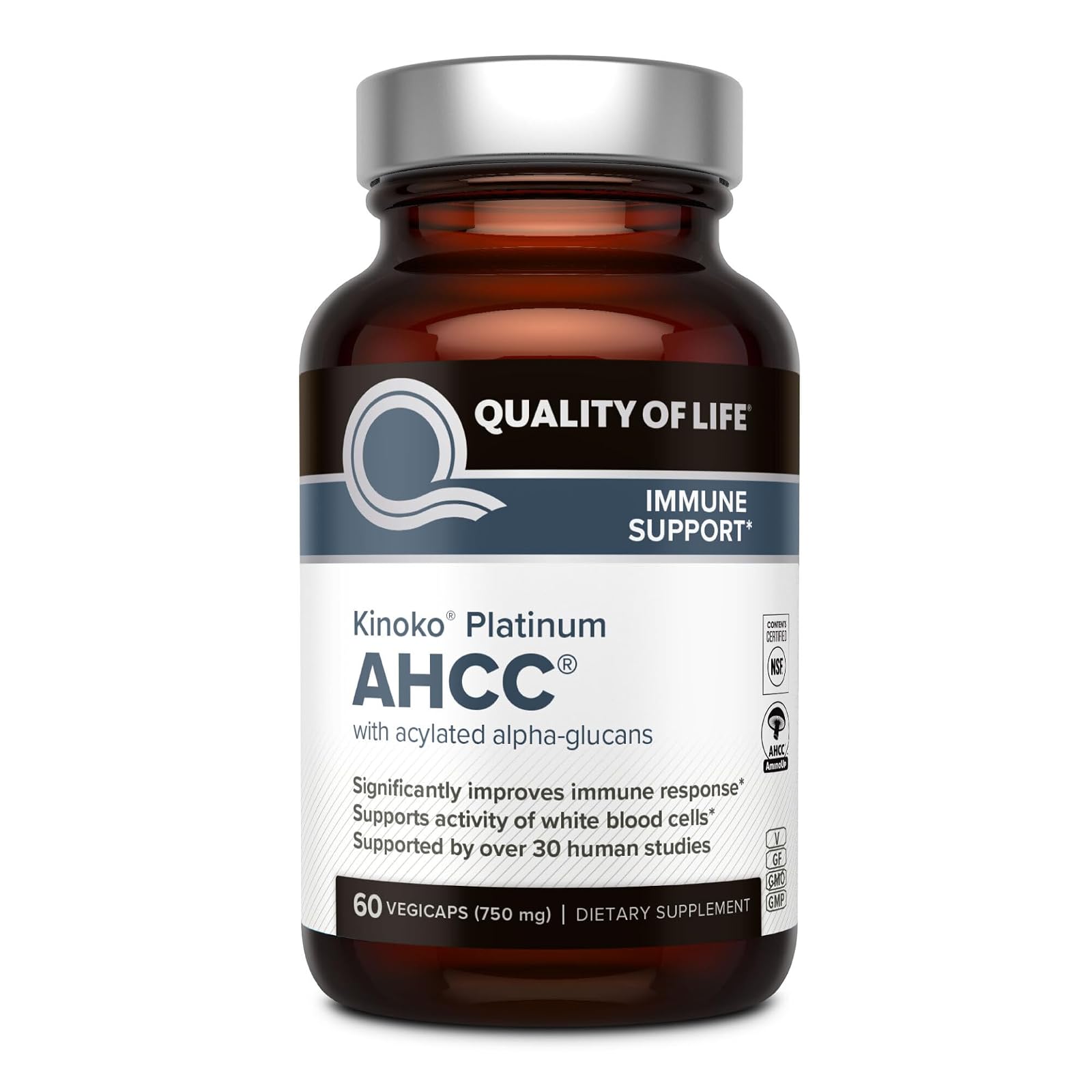 AHCC mushroom complex supplement