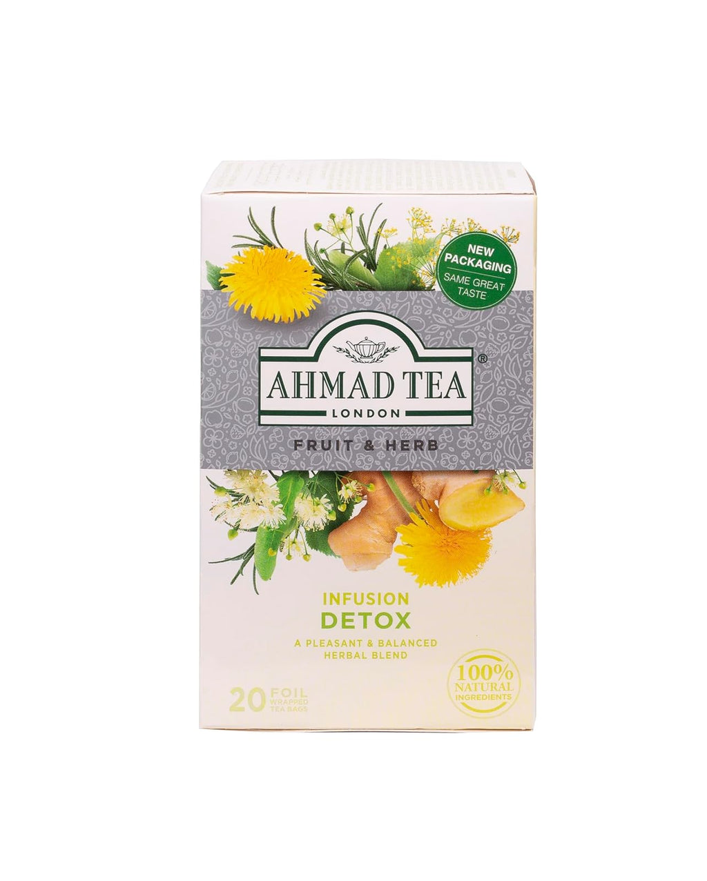 Ahmad Tea detox herbal tea bags