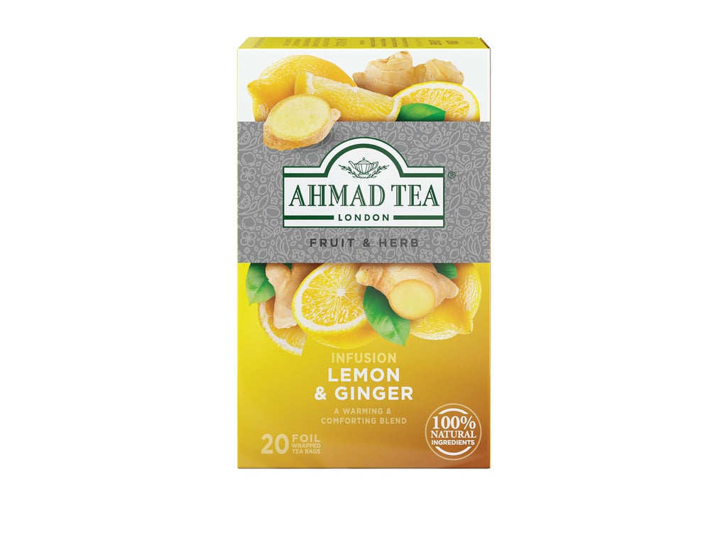 Ahmad Tea lemon ginger herbal tea